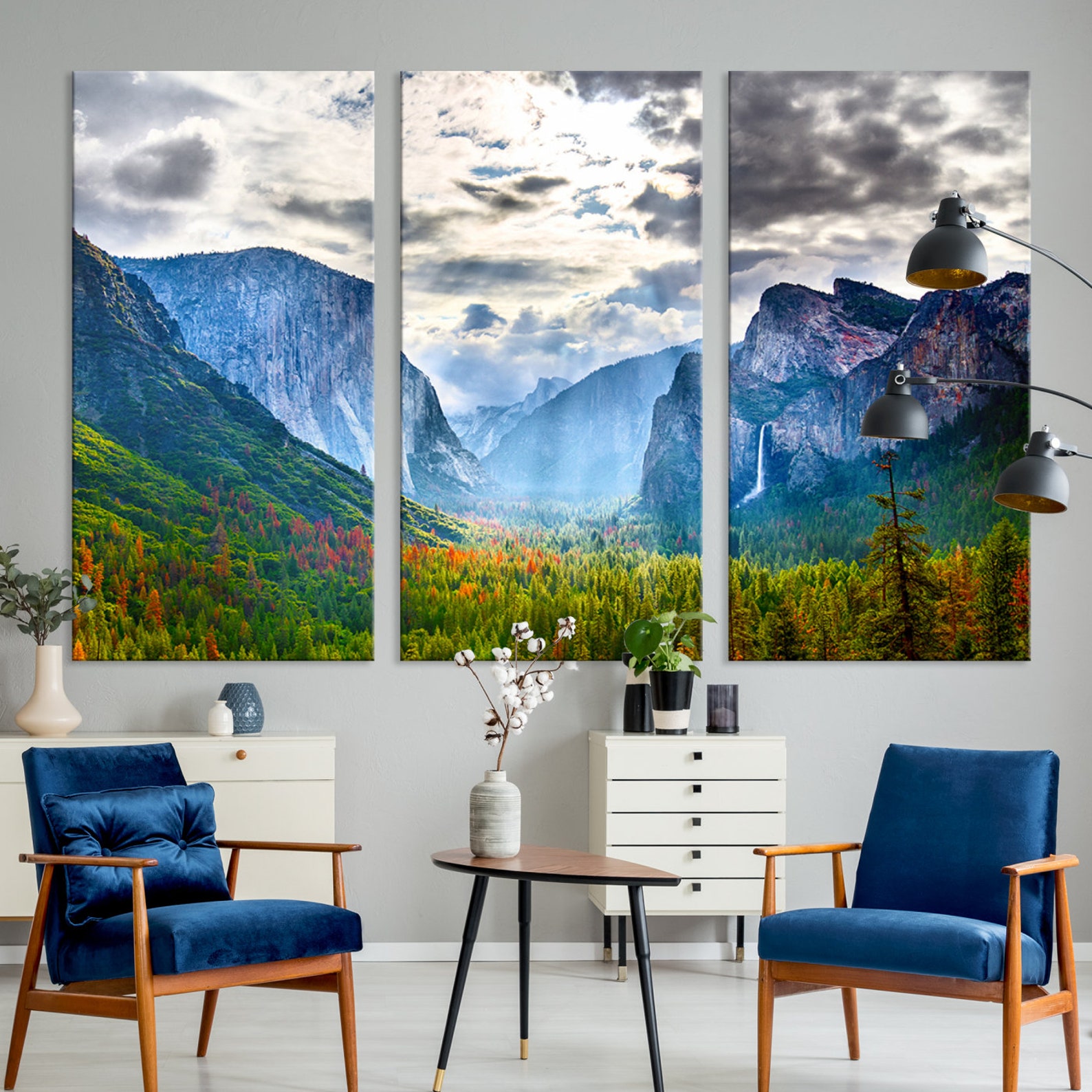 Yosemite Wall Art Print, Half Dome National Park Wall Art Canvas Print ...