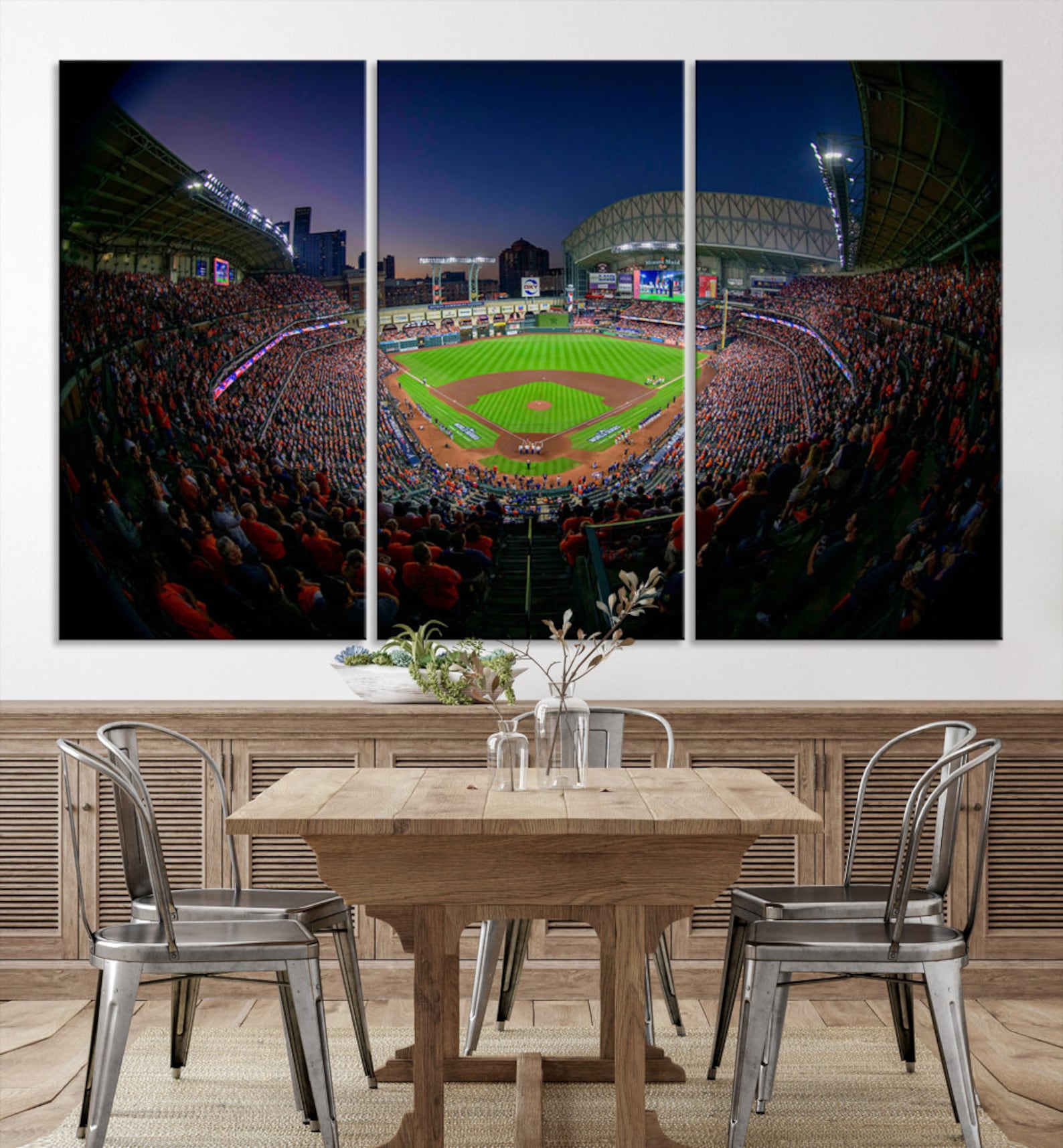 Minute Maid Park Houston Astros Stadium Wall Art Canvas Print, Framed ...