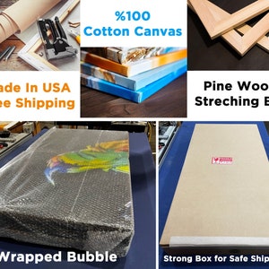 Blue Brown World Map Wall Art, Map of the World Canvas Print, Framed ...