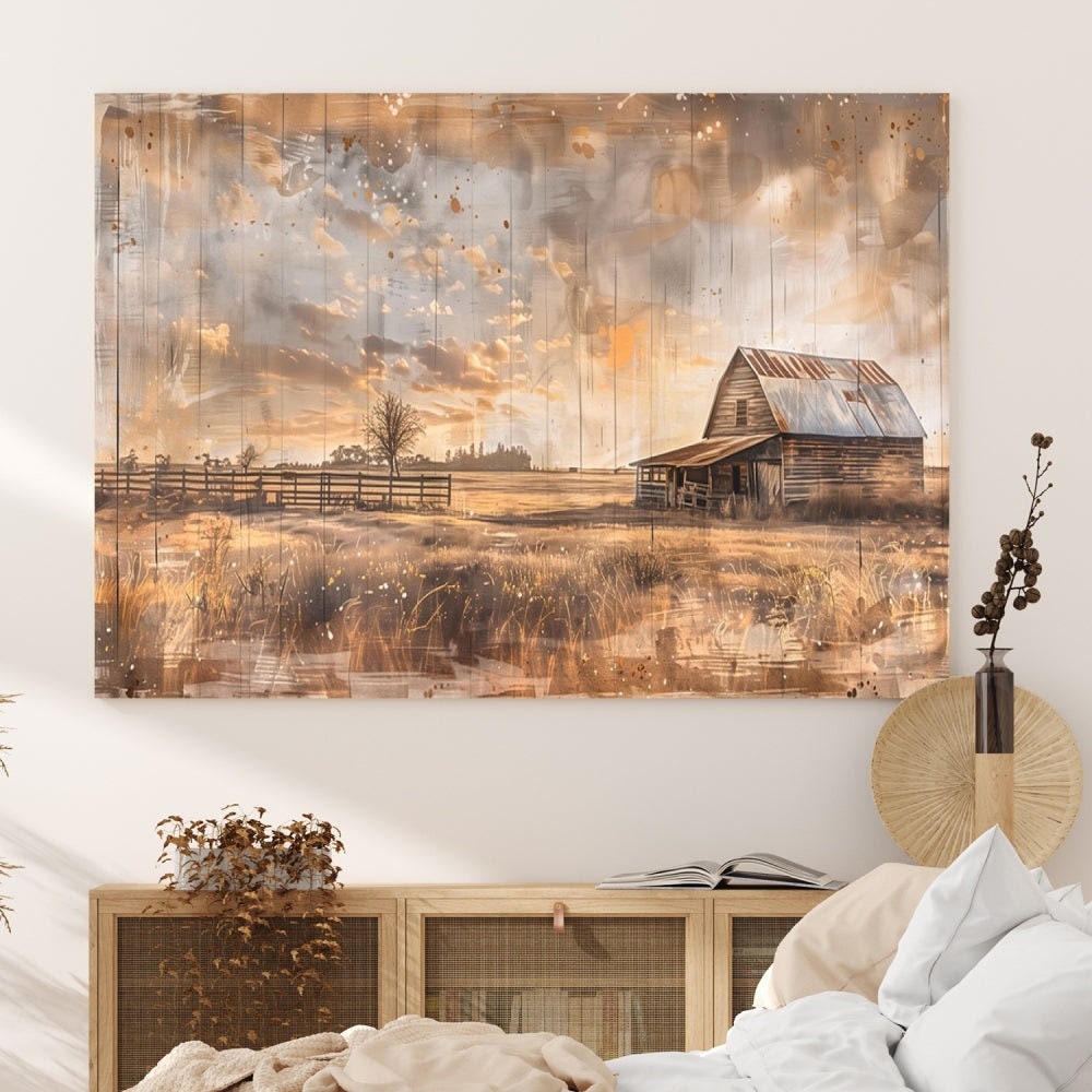 Rustic Barn Canvas Print, Farmhouse Wall Decor, Southwestern Art - Etsy