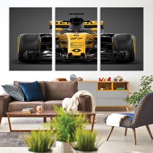 Formula 1 Car Canvas Wall Art Print F1 Renault Car Canvas Art F1 Racing ...