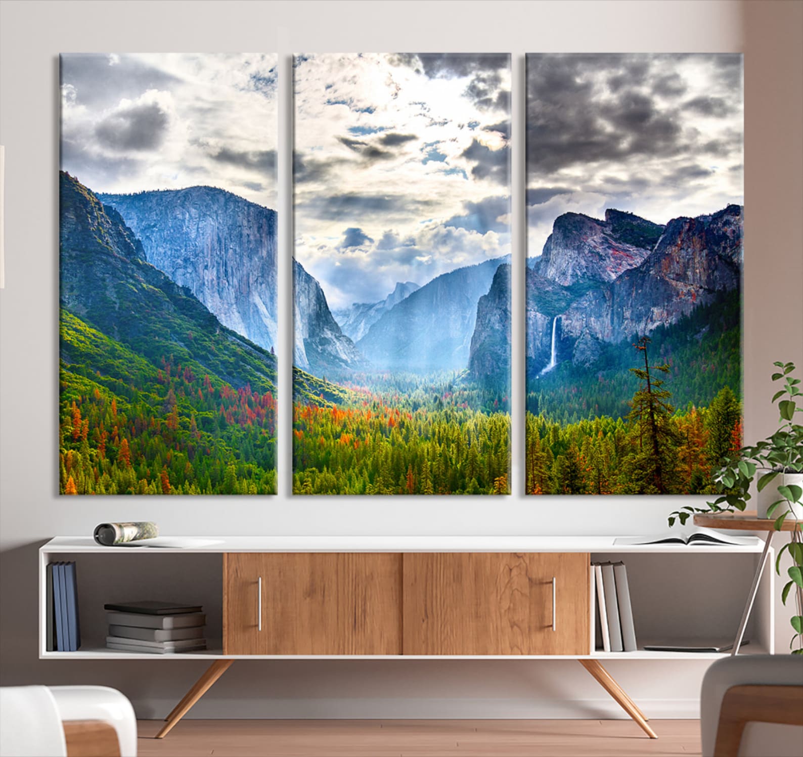 Yosemite Wall Art Print, Half Dome National Park Wall Art Canvas Print ...