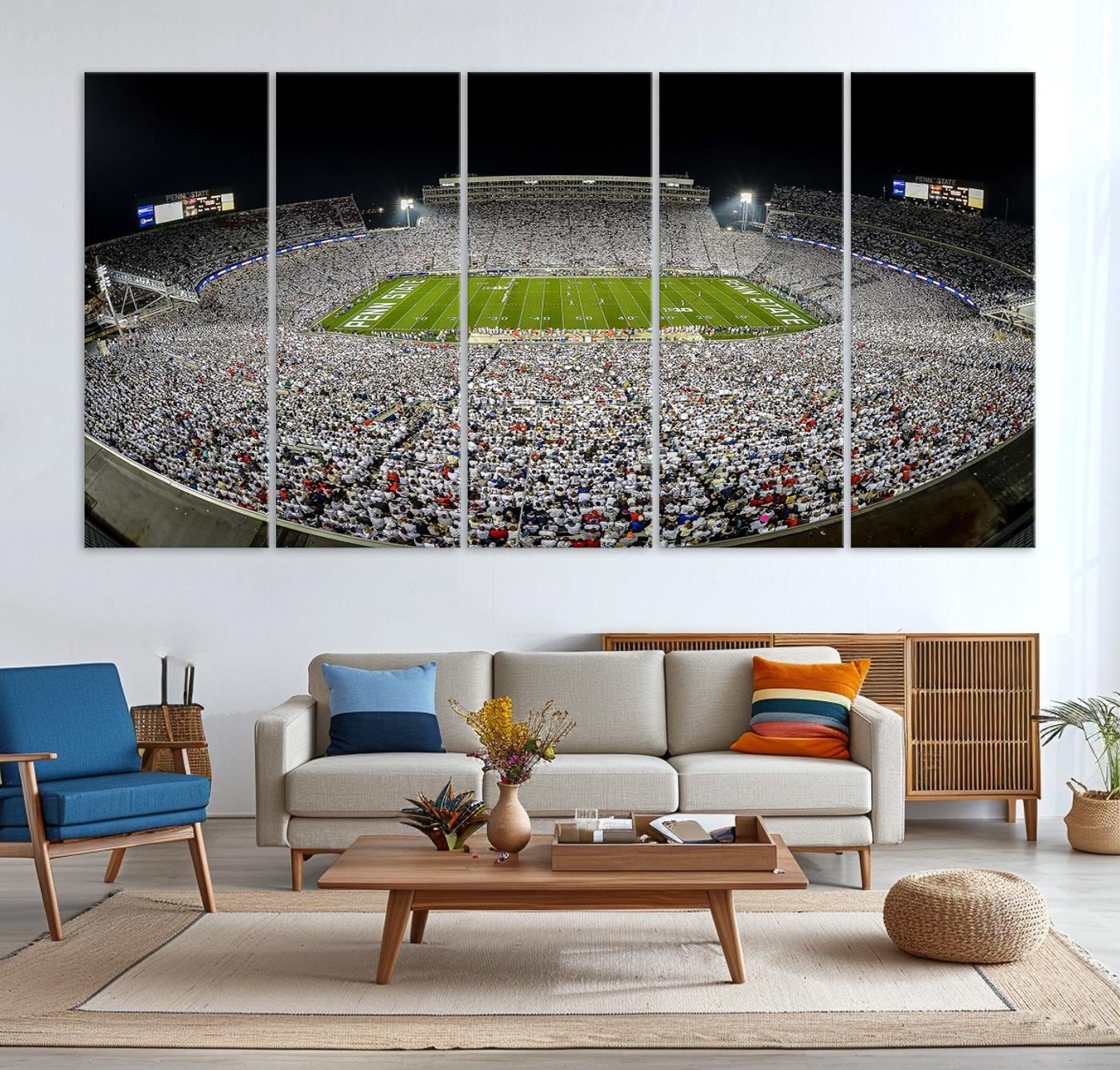Beaver Stadium Penn State Football Wall Art Penn State Stadium Ready to ...