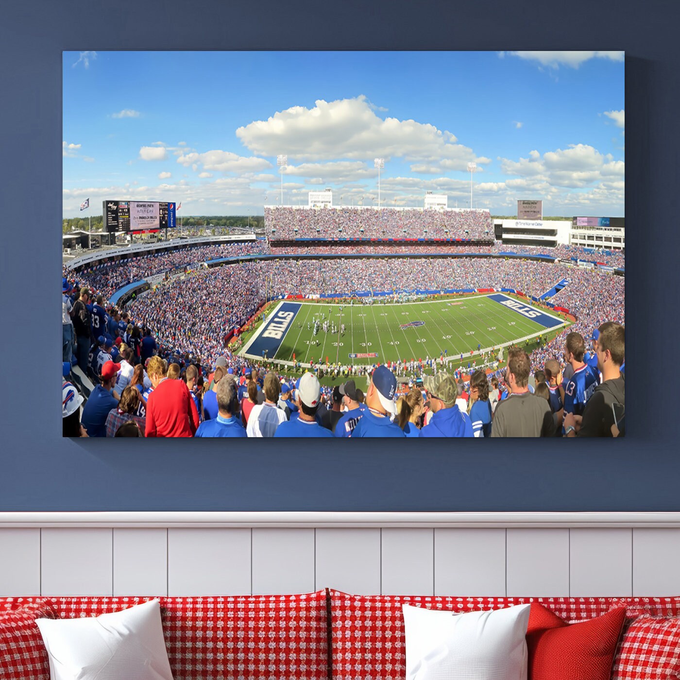 Buffalo Bills Stadium Wall Art Canvas Print, Highmark Stadium American ...
