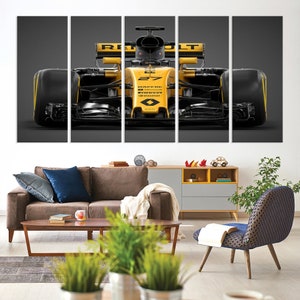 Formula 1 Car Canvas Wall Art Print F1 Renault Car Canvas Art F1 Racing ...