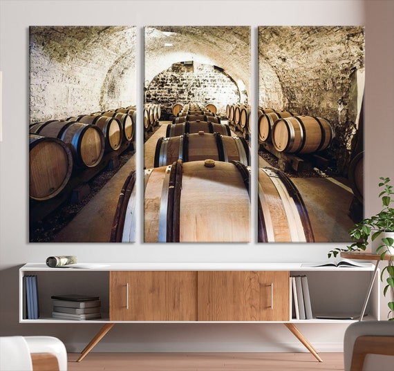 Art Wine Barrel Cellar Amazon.com: Wine Barrel Canvas Wall Art, Wine