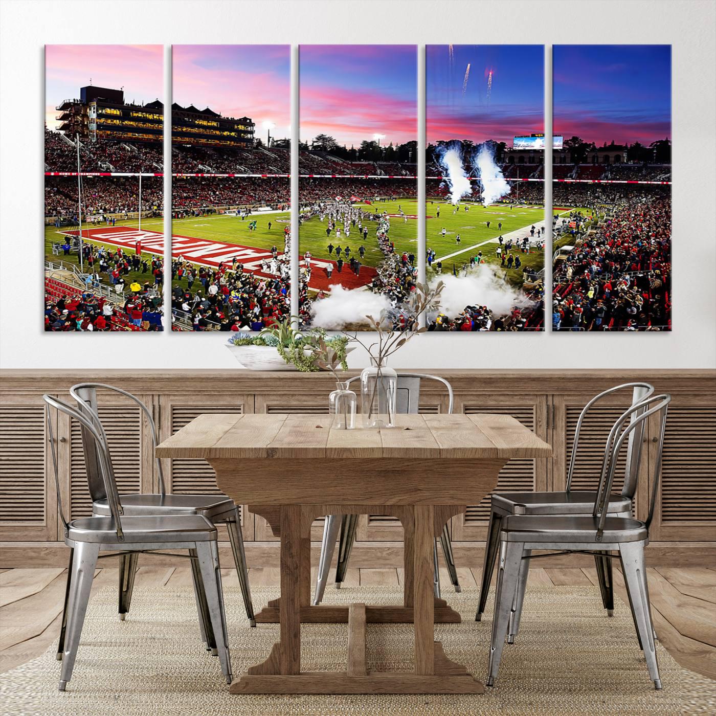 Stanford Stadium Wall Art Canvas Print – Iconic Night Game Art – Ready ...