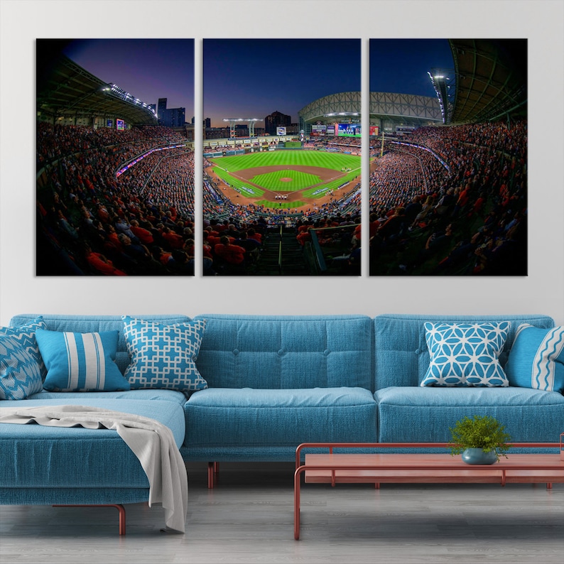 Minute Maid Park Houston Astros Stadium Wall Art Canvas Print, Framed ...