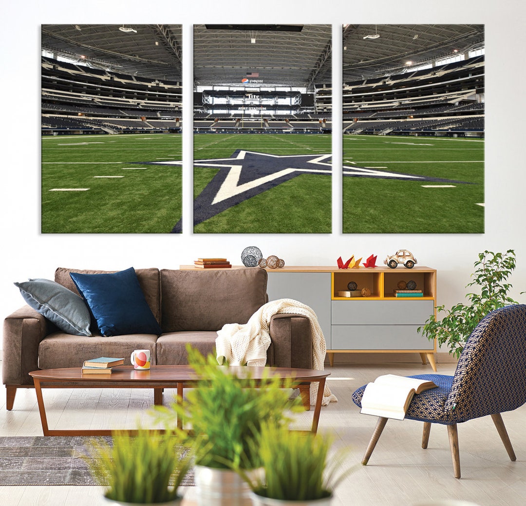 Dallas Att Stadium Wall Art Canvas Print, Texas NFL American Football ...