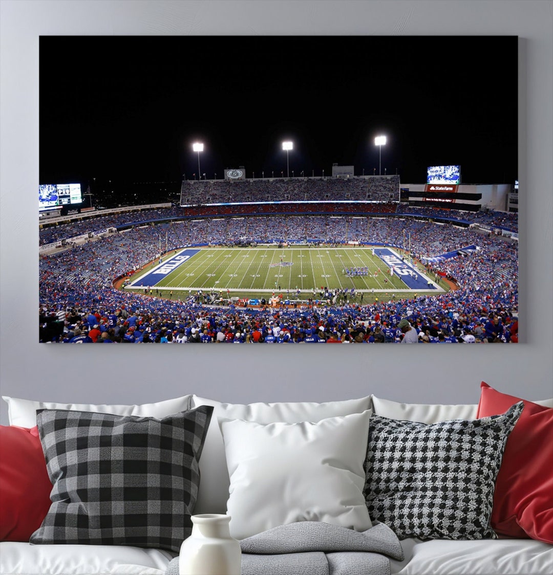 Highmark Stadium Canvas Wall Art, American Football Stadium, New York ...