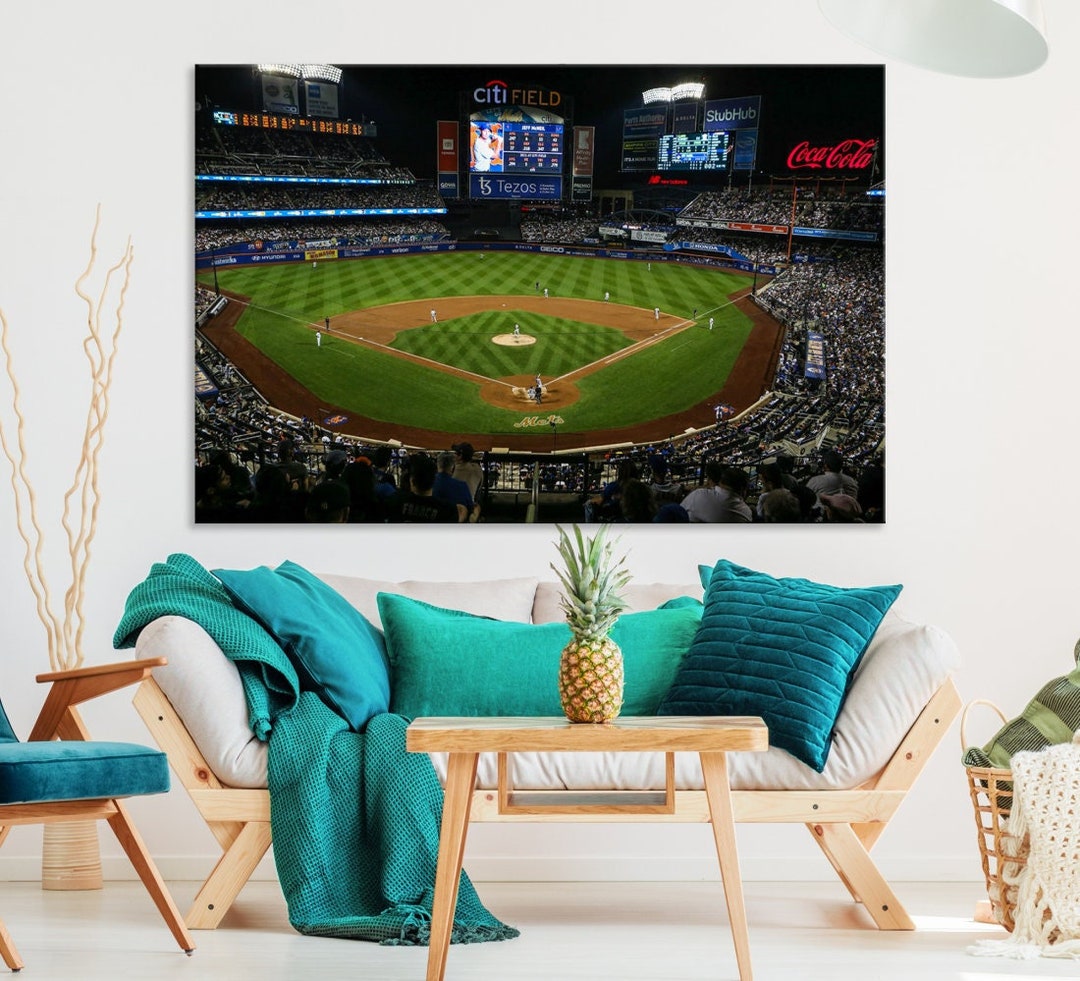 Ringcentral Coliseum Oakland A's Stadium Wall Art Canvas Print, Sports ...