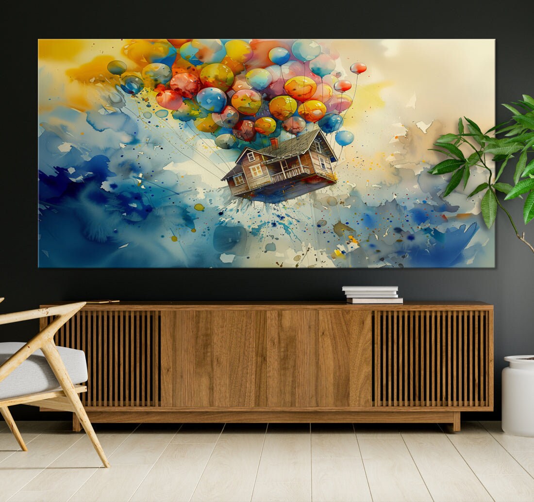 Up Pixar Canvas, Pixar Wall Art, Kids Room Decor, Disney Gift, up Movie ...