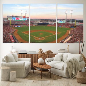 Great American Ball Park Print Cincinnati Reds Stadium Wall Art Print ...