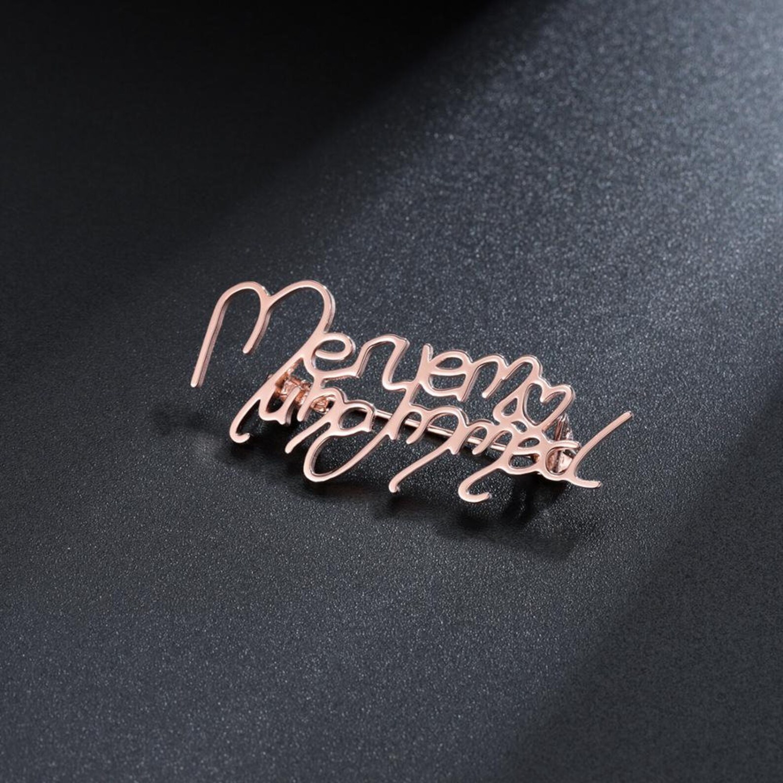 Custom Cursive Font Name Brooch Pin Handwritten Font Letter - Etsy UK