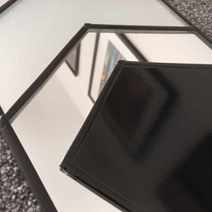 Stain Glass Style Art Deco Wall Mirror, Art Deco Mirror, Slim Art Deco ...