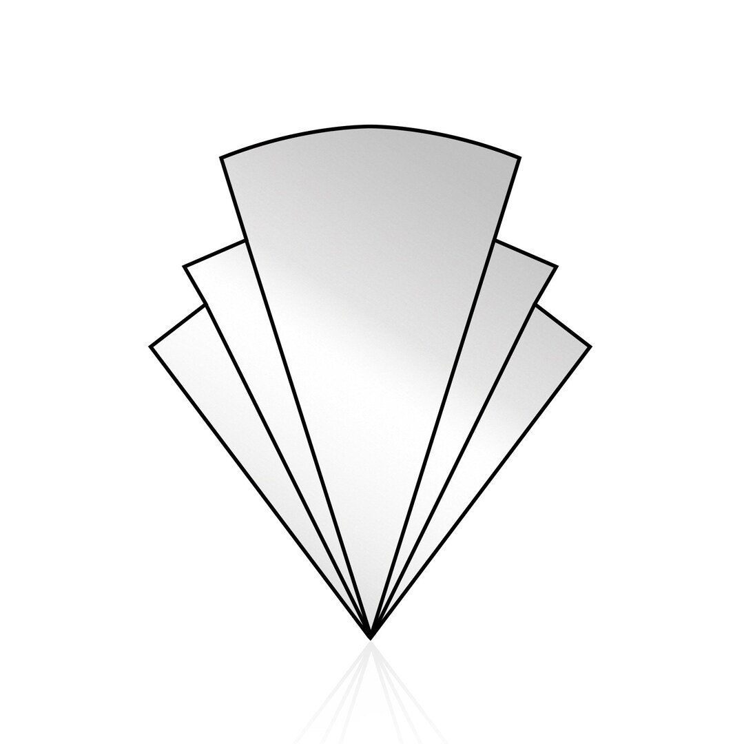 Art Deco Fan Mirror Art Deco Mirror Art Deco Wall Mirror - Etsy