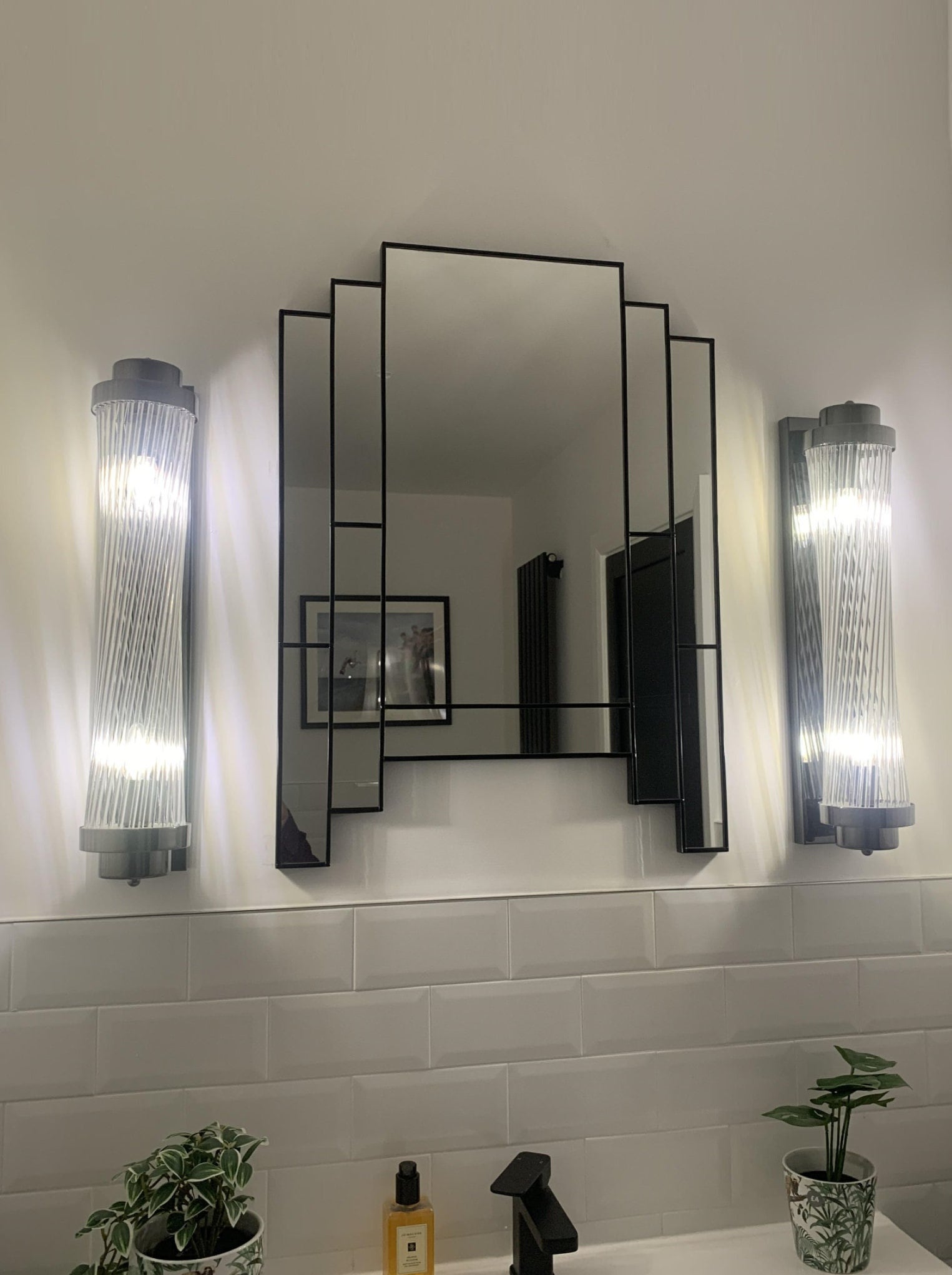 Art deco bathroom mirror store