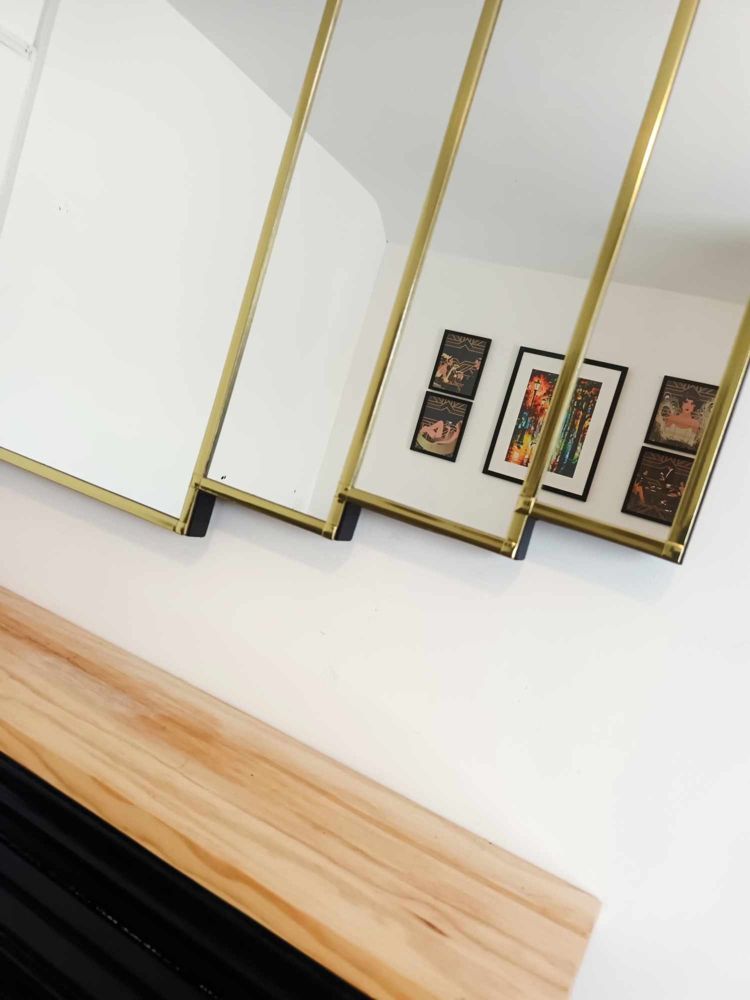 Large Modern Rectangle Over Mantle Art Deco Wall Mirror - Etsy
