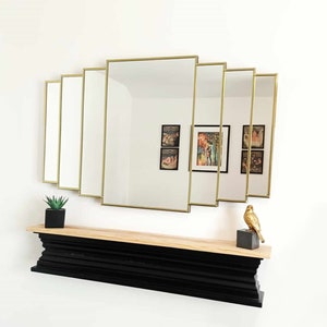 Large Modern Rectangle Over Mantle Art Deco Wall Mirror - Etsy