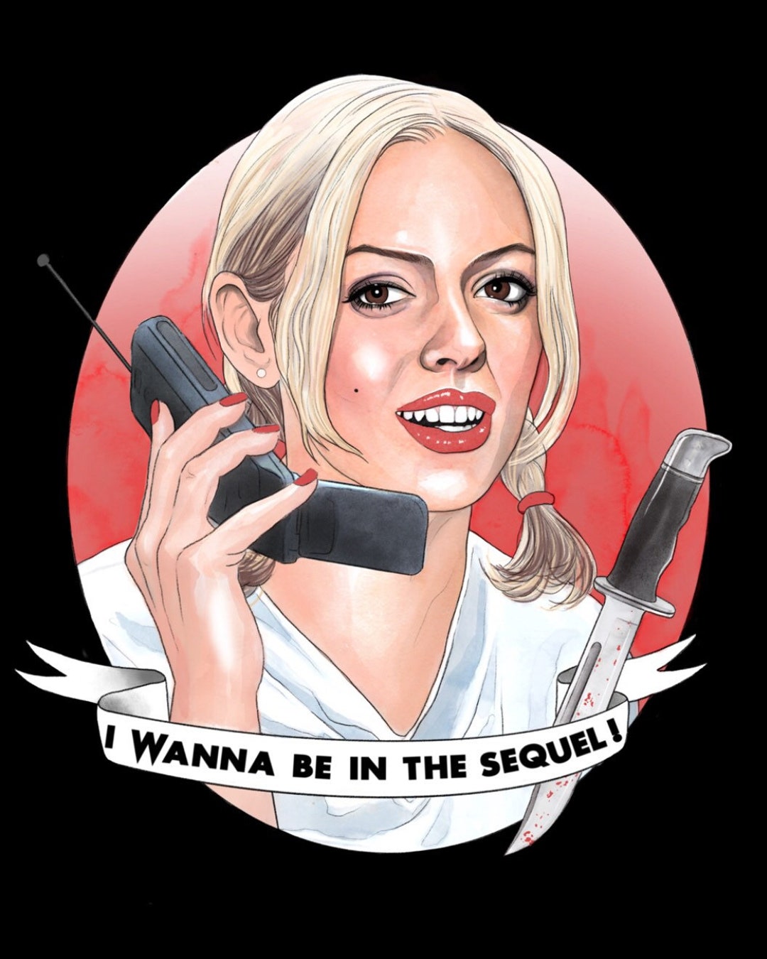 Rose Mcgowan Scream Print - Etsy