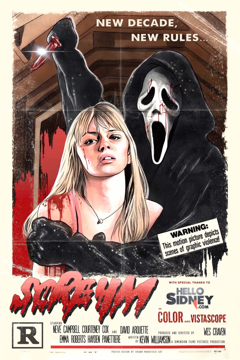SCREAM 4 Poster Print - Etsy