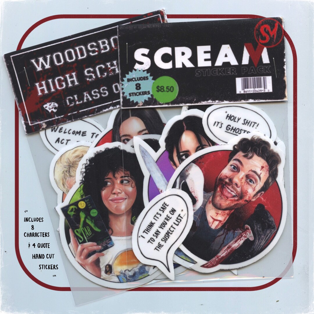 SCREAM 5 Sticker Pack - Etsy