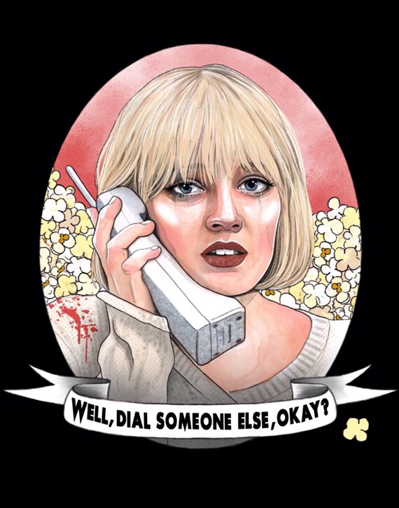 Scream Casey Becker / Drew Barrymore Art Print 8 X 10 - Etsy