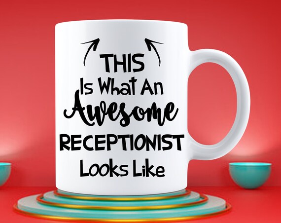 Awesome Receptionist Mug This is What an Awesome Receptionist - Etsy
