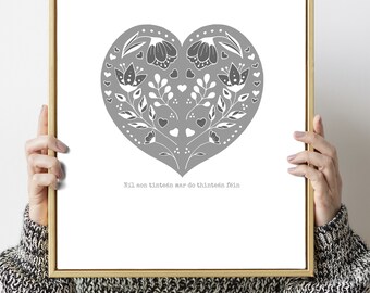 Irish Language Print - Etsy Ireland