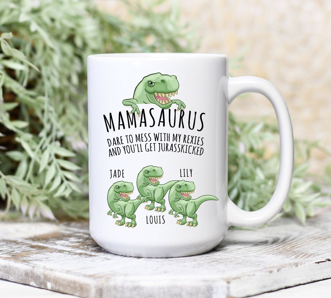 Mamasaurus Cup Funny Mom Cup Funny Mother's Day Gift - Etsy