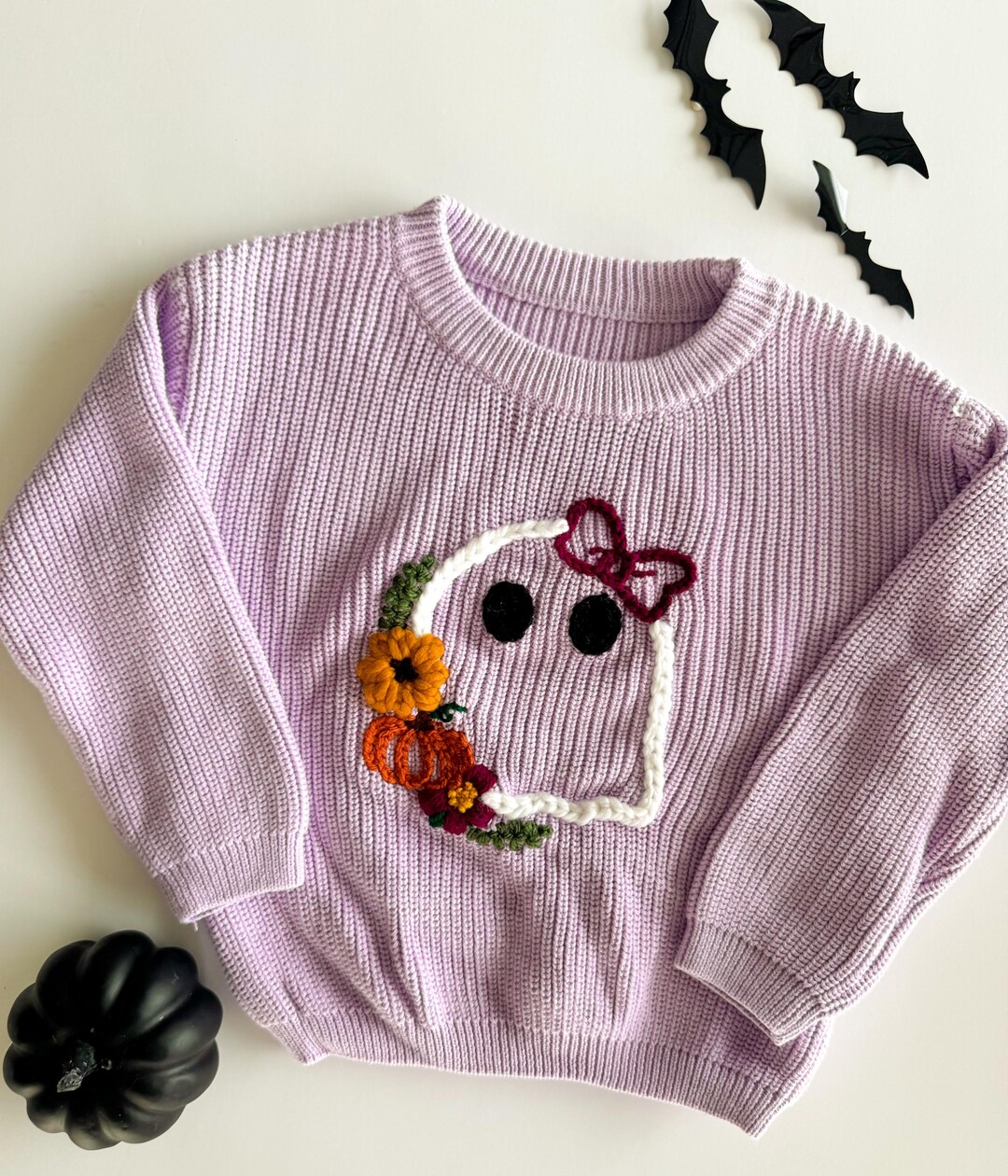 Halloween Ghost Sweater - Etsy