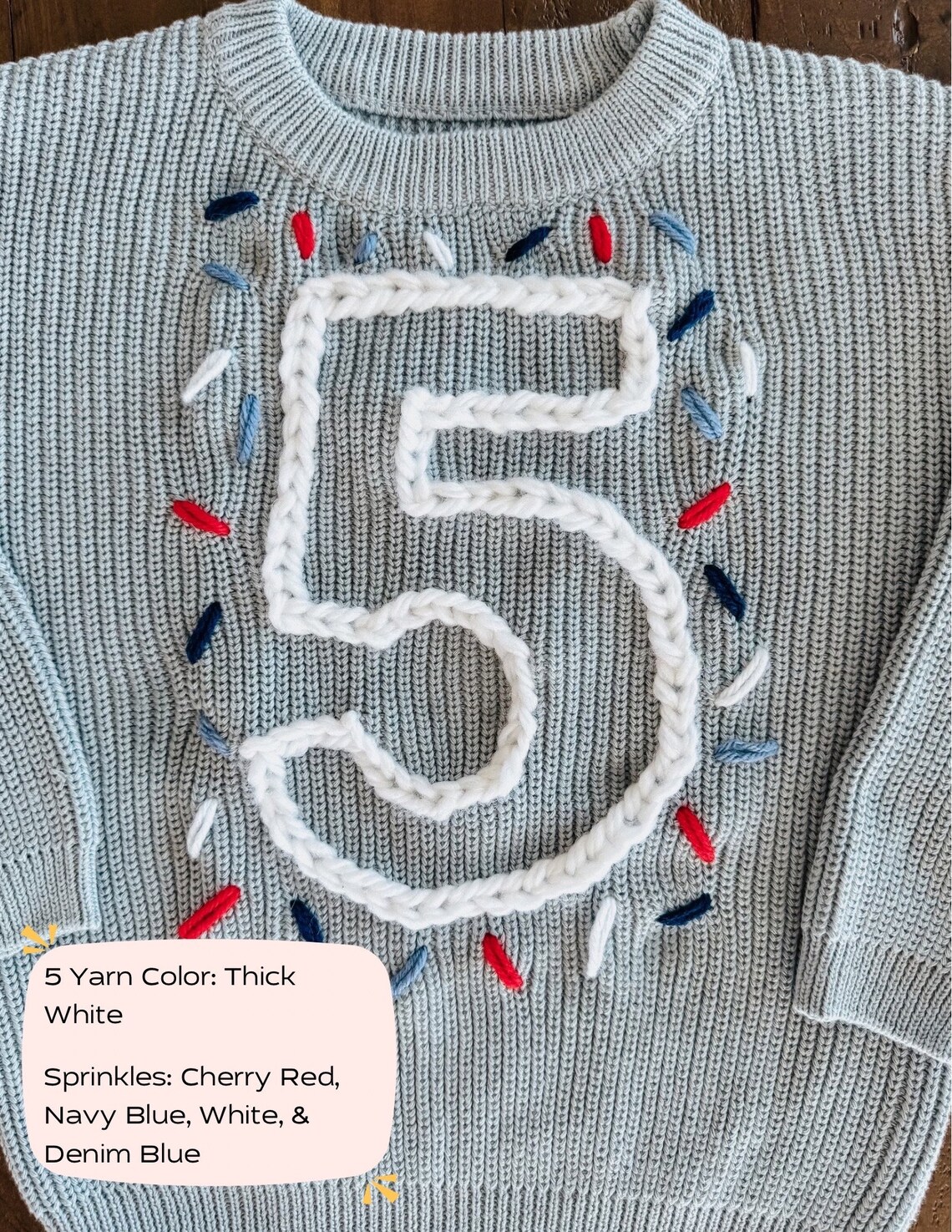 Birthday Bash Sprinkle Sweater - Etsy