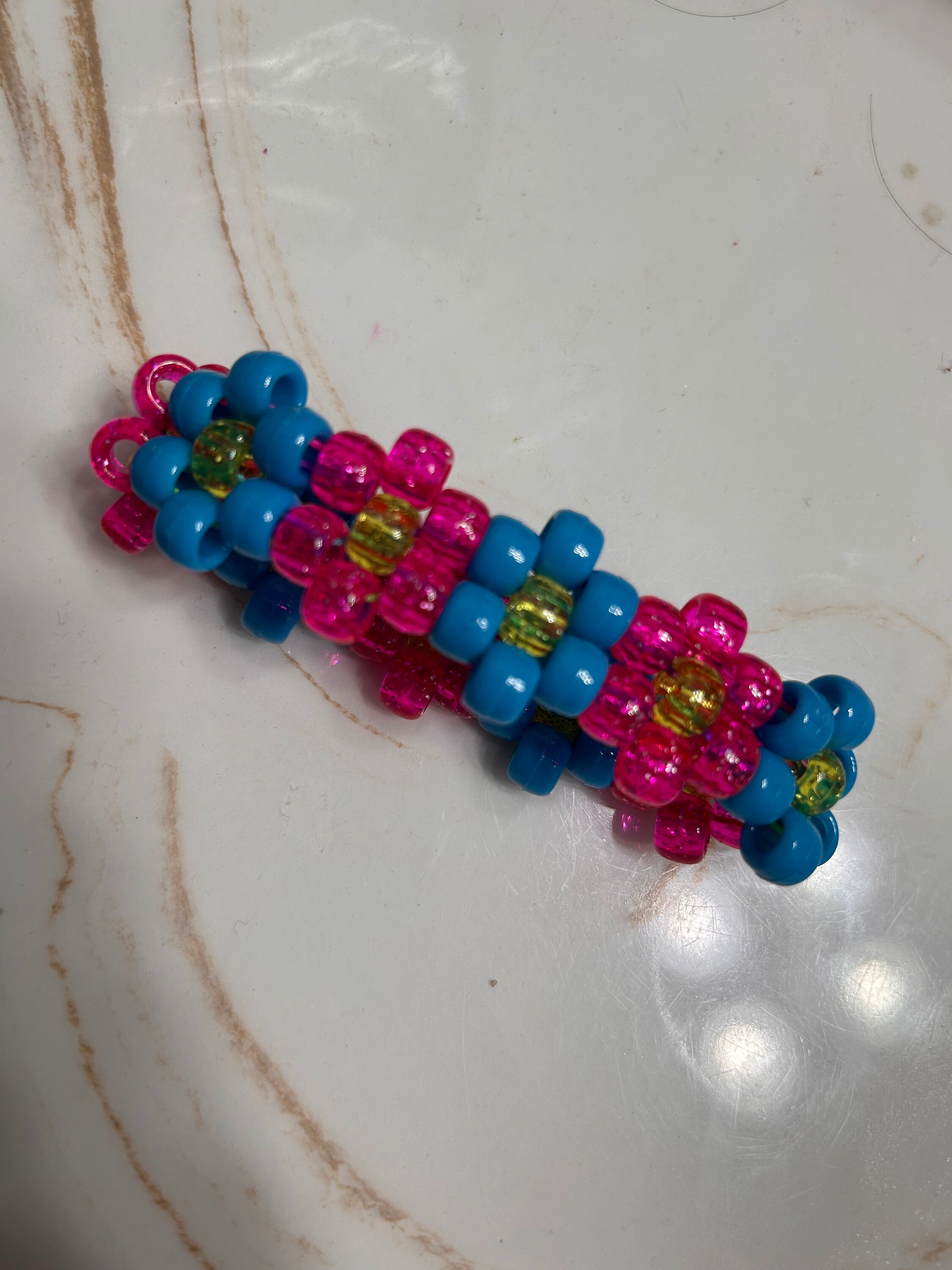 Customizable Flower Kandi Cuff - Etsy