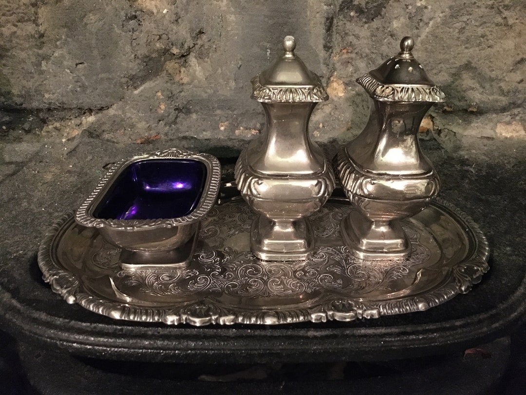 Victorian Style Grenadier Silver Plated Cruet Set - Etsy