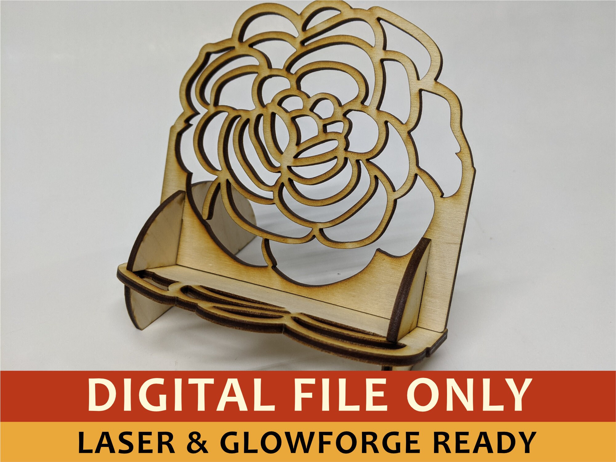 Carnation Business Card Holder - Laser Business Card Holder for ...