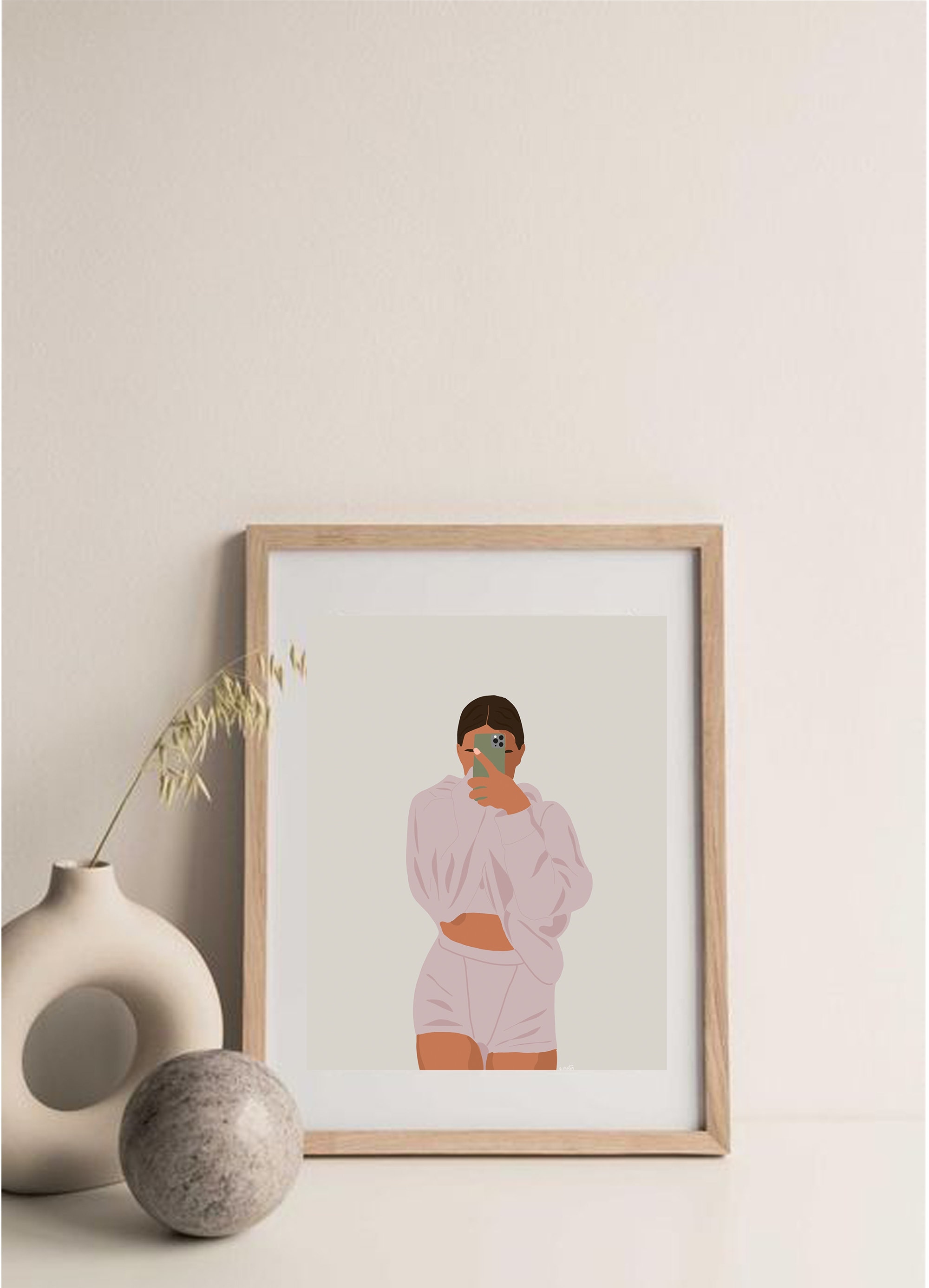 Cozy Lady Print Downloadable - Etsy