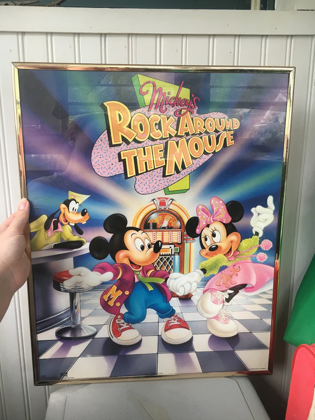 1980 Rock Around the Mouse Poster Framed - Etsy