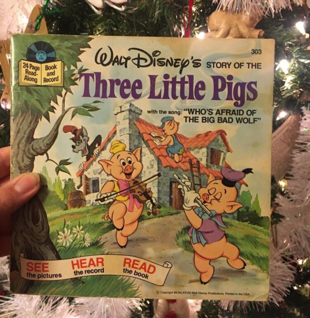 1970 the Three L I T T L E Pigs 45 and Book - Etsy