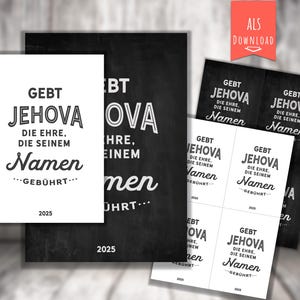 Jw Yeartext 2025 for Download, as PDF, Jpg for Self-printing "give ...