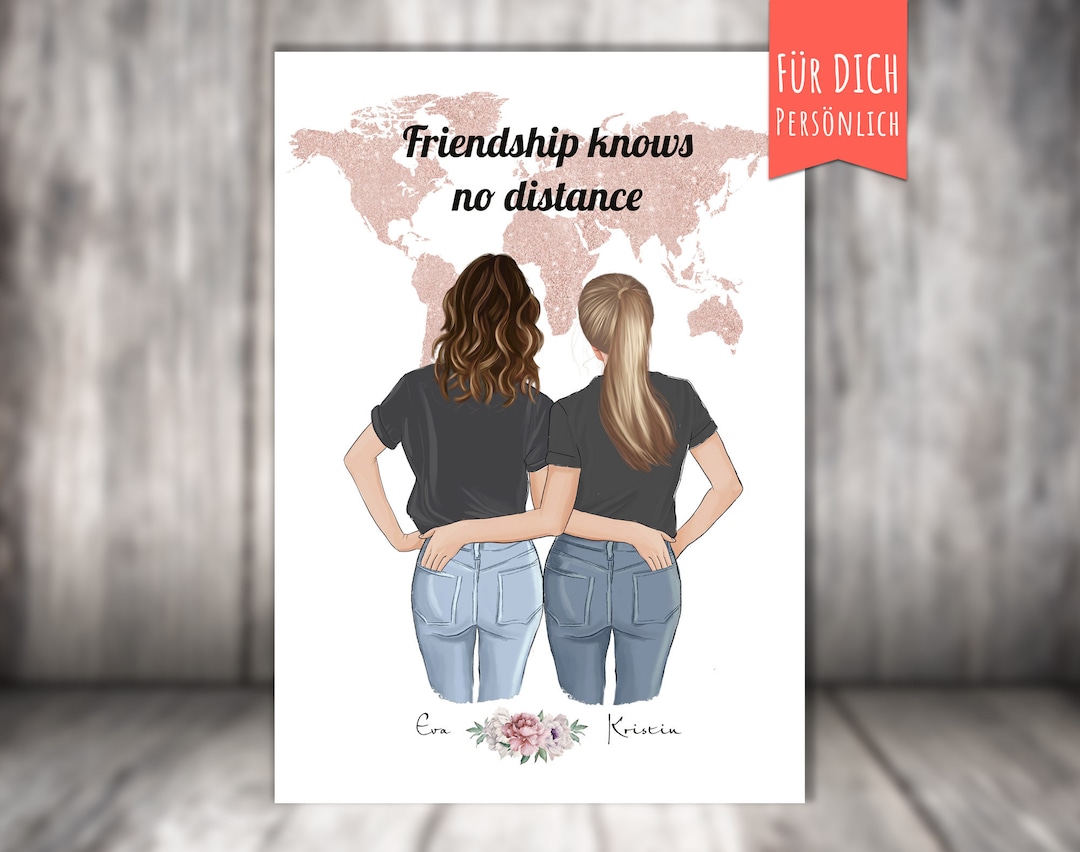 Personalized Best Friend Poster, Best Friend Gift, BFF, Best Friend ...
