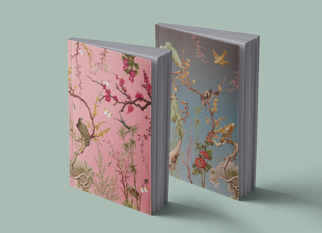 Notebook Vintage Japan Blue or Pink 13 X 20 Cm - Etsy