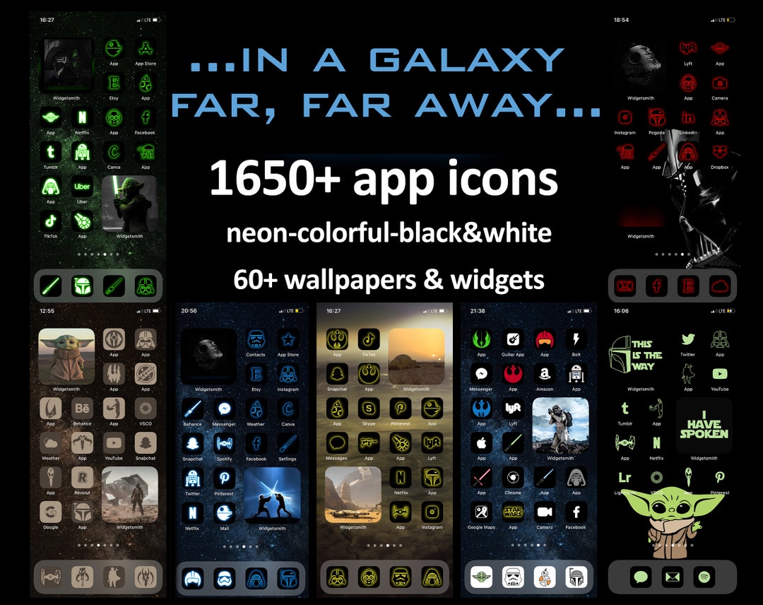 App Icons, Galaxy App Icons Bundle, Galaxy iPhone App Icons, iPhone App ...
