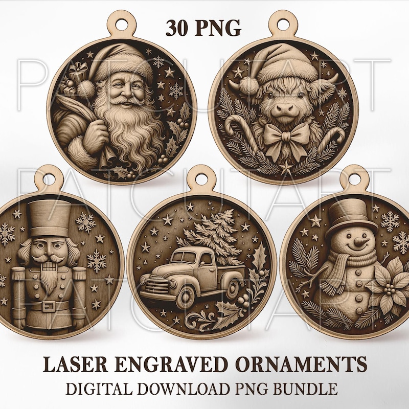 Drawing Engraved Ornament - Etsy