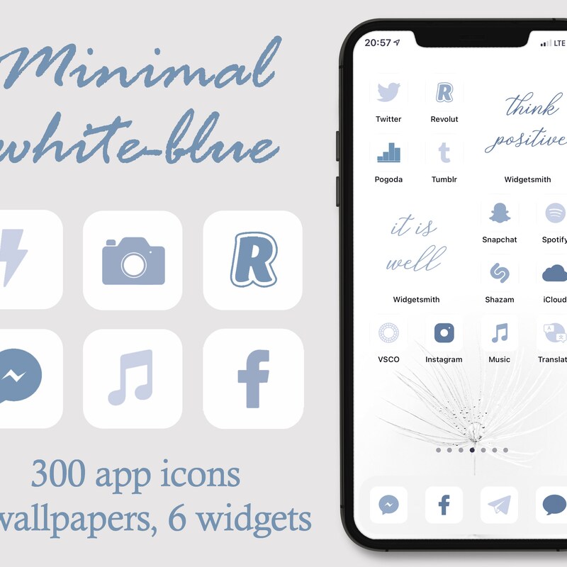 Blue App Icons - Etsy