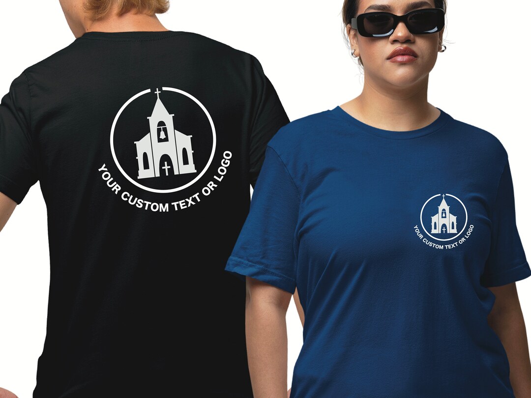 Custom Church Shirt, Religion Logo and Text Here Shirt, Christianity ...
