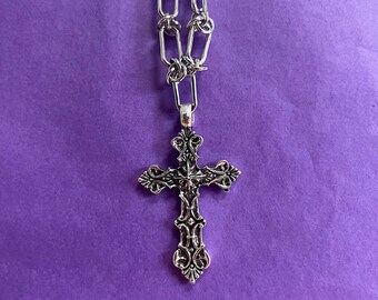 Intricately Cross Pendant and Necklace Y2k Style Chain Gifts for Her - Etsy
