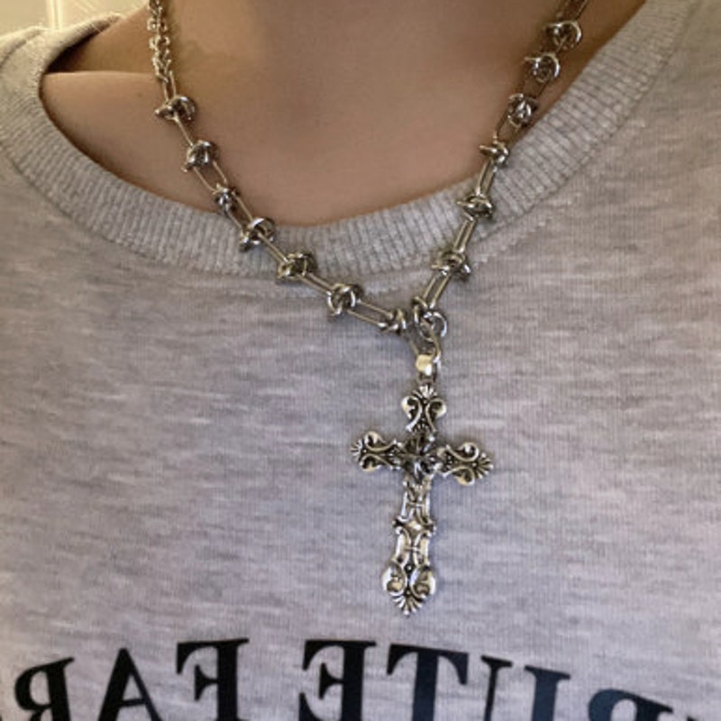 Y2k Cross Chains - Etsy
