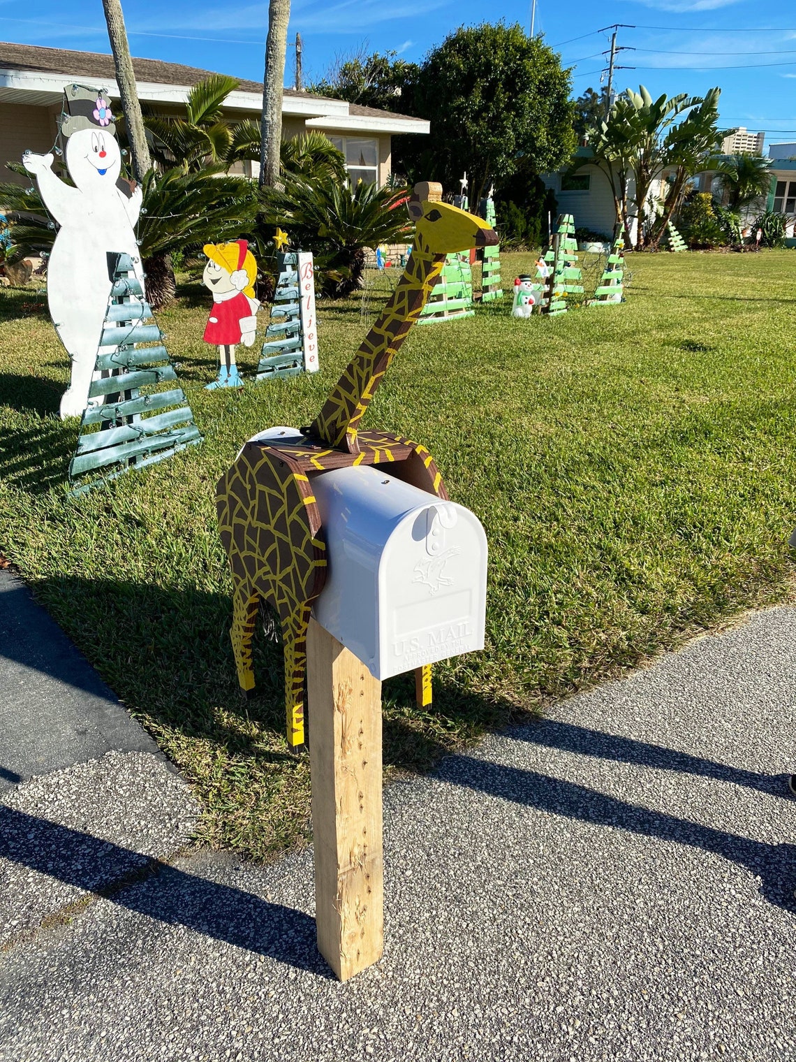 Custom Handmade Giraffe Mailbox - Etsy