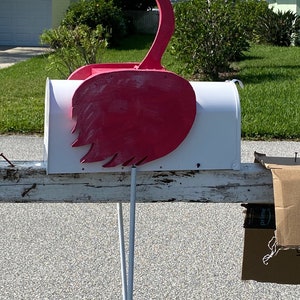Custom Handmade Wooden Flamingo Mailbox - Etsy