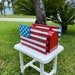 US Flag Wooden Patriotic Mailbox - Etsy